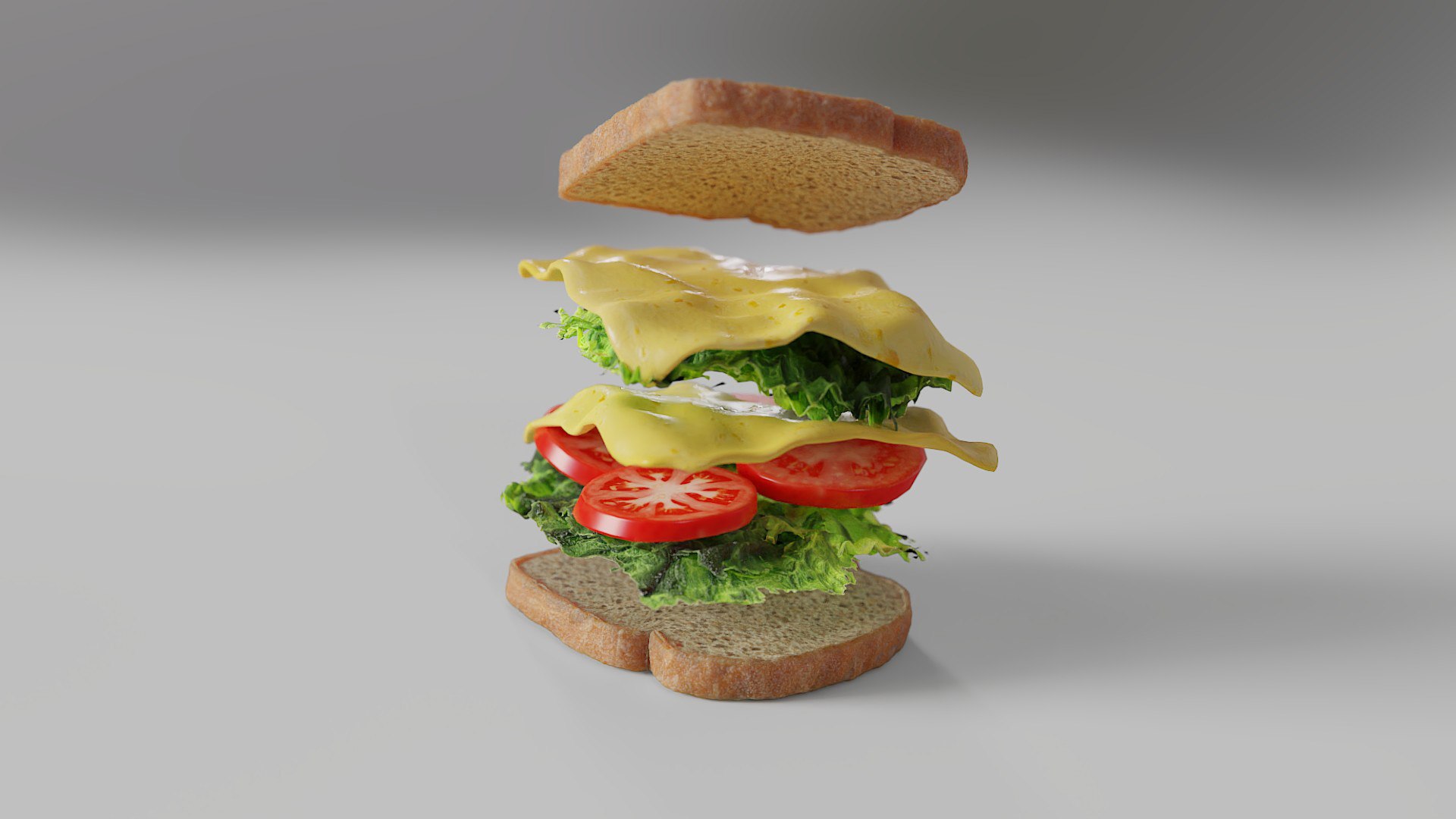 Sandwich 3D Model - TurboSquid 2103903