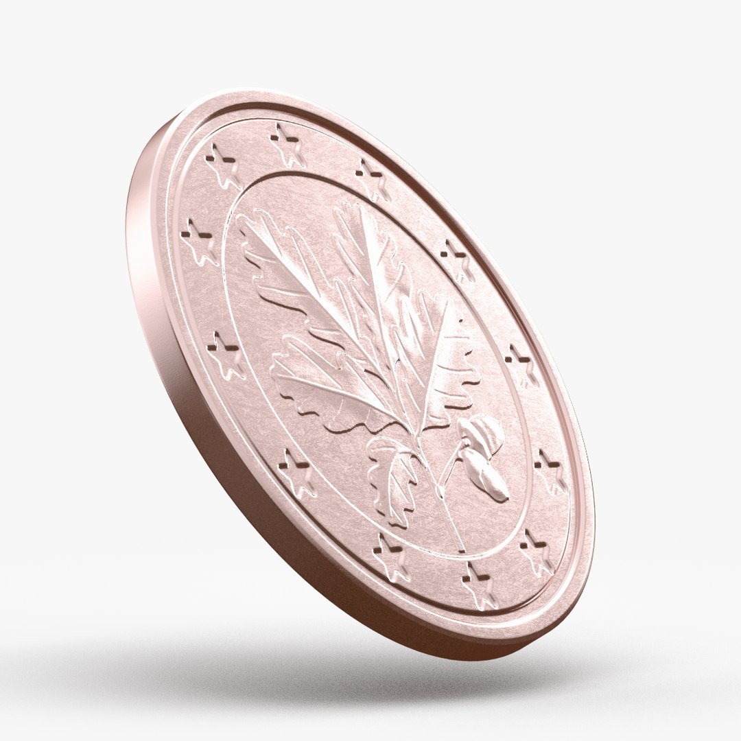 euro cent 3d model
