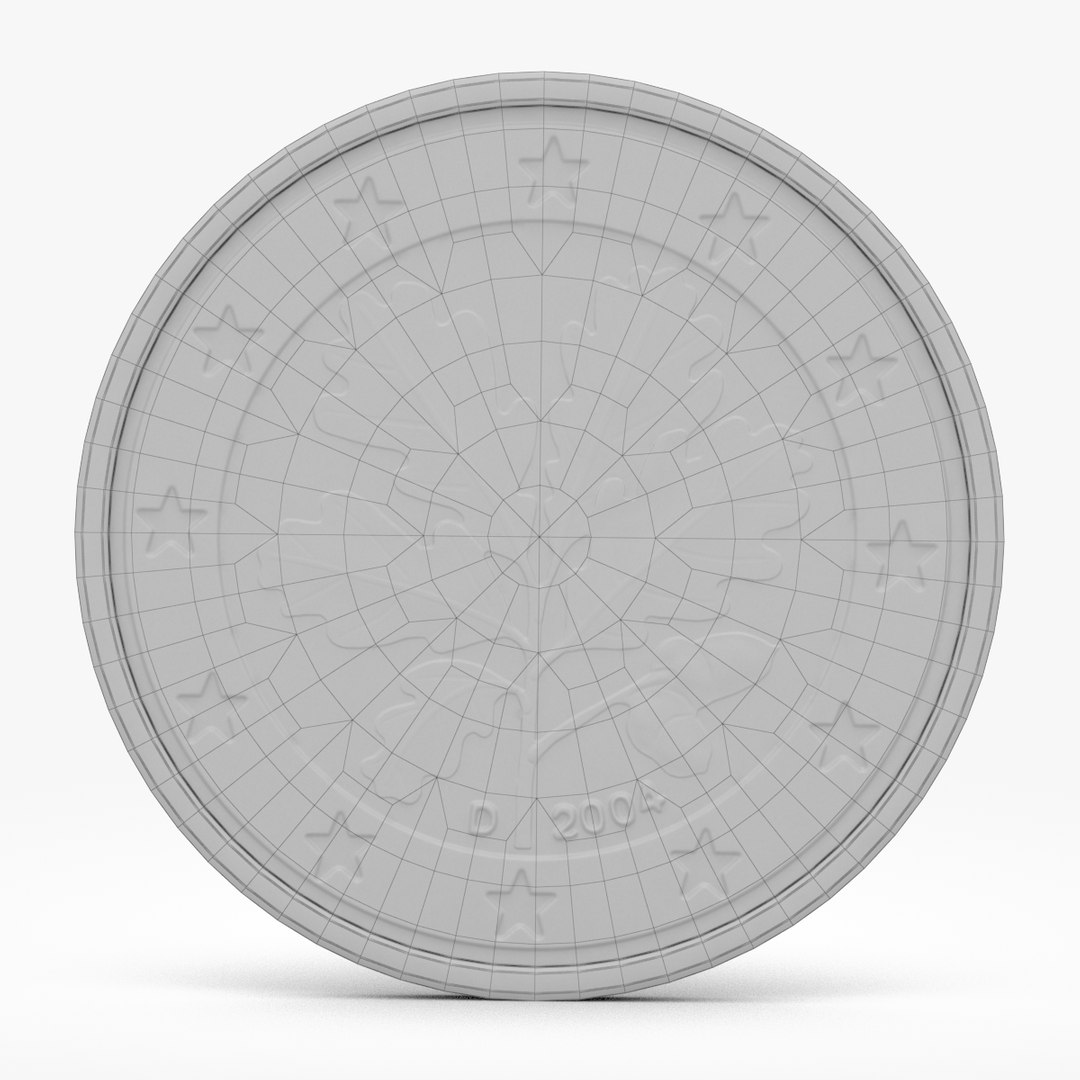 euro cent 3d model