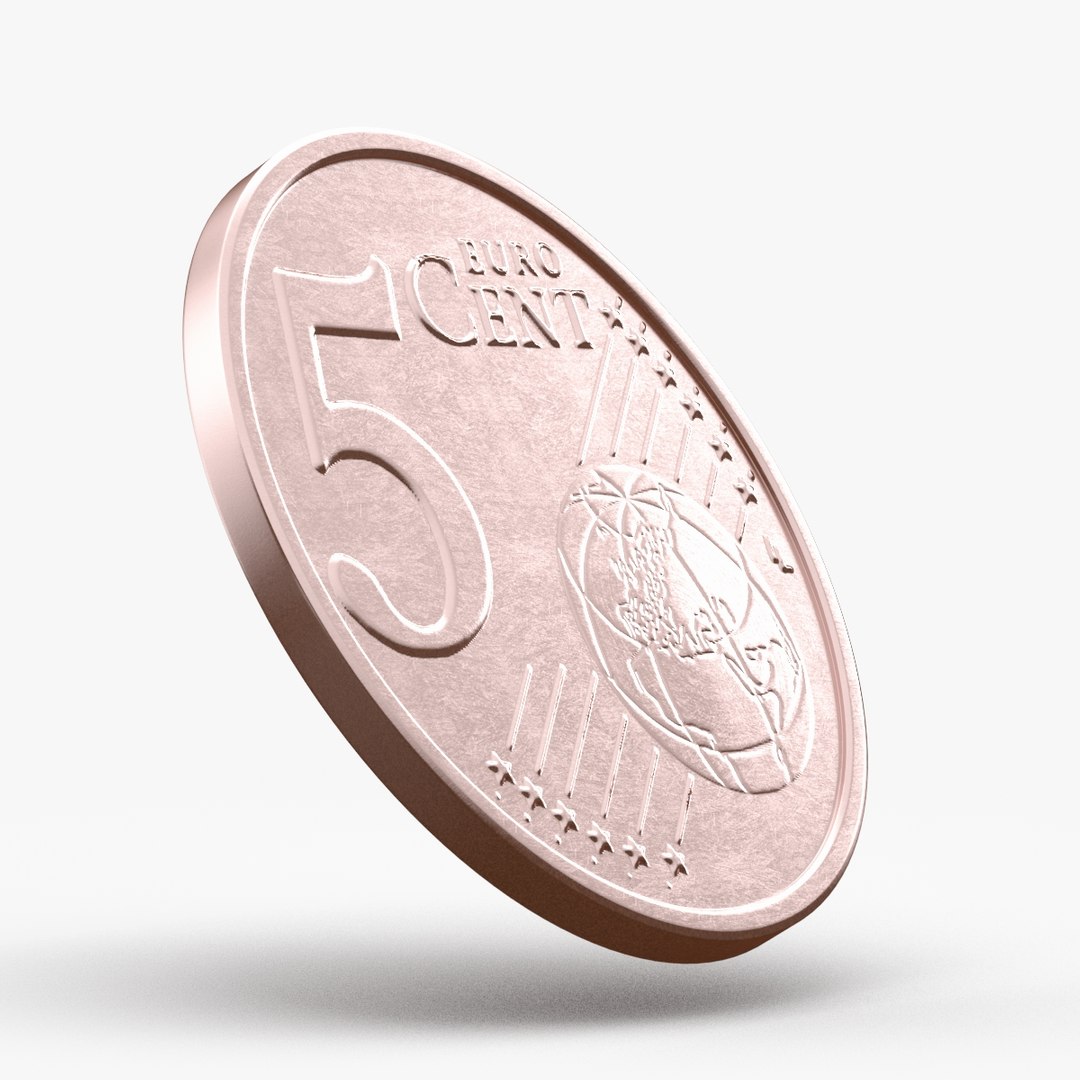 euro cent 3d model