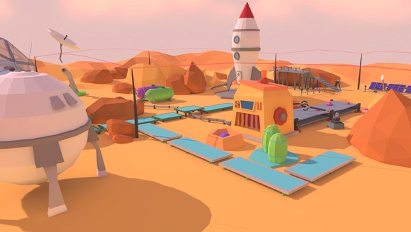 modelo 3d Unidad 3D de Low Poly Mars - TurboSquid 1670758