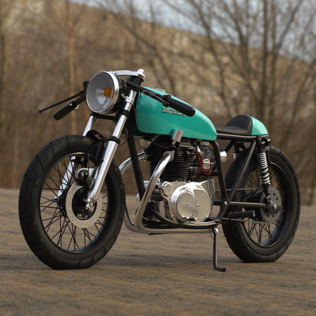 3D cafe racer custom build model - TurboSquid 1560236