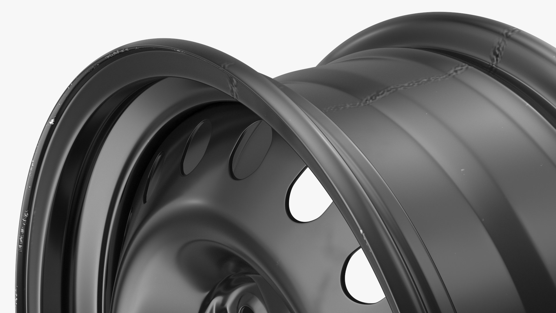 Steel Car Rim Black 3D model - TurboSquid 1922337