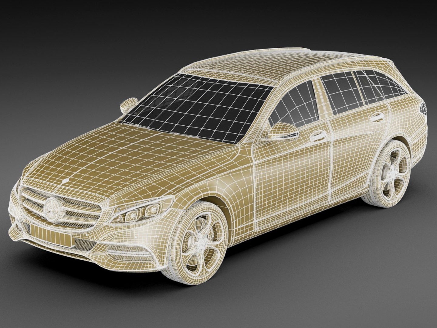 3d mercedes c class model