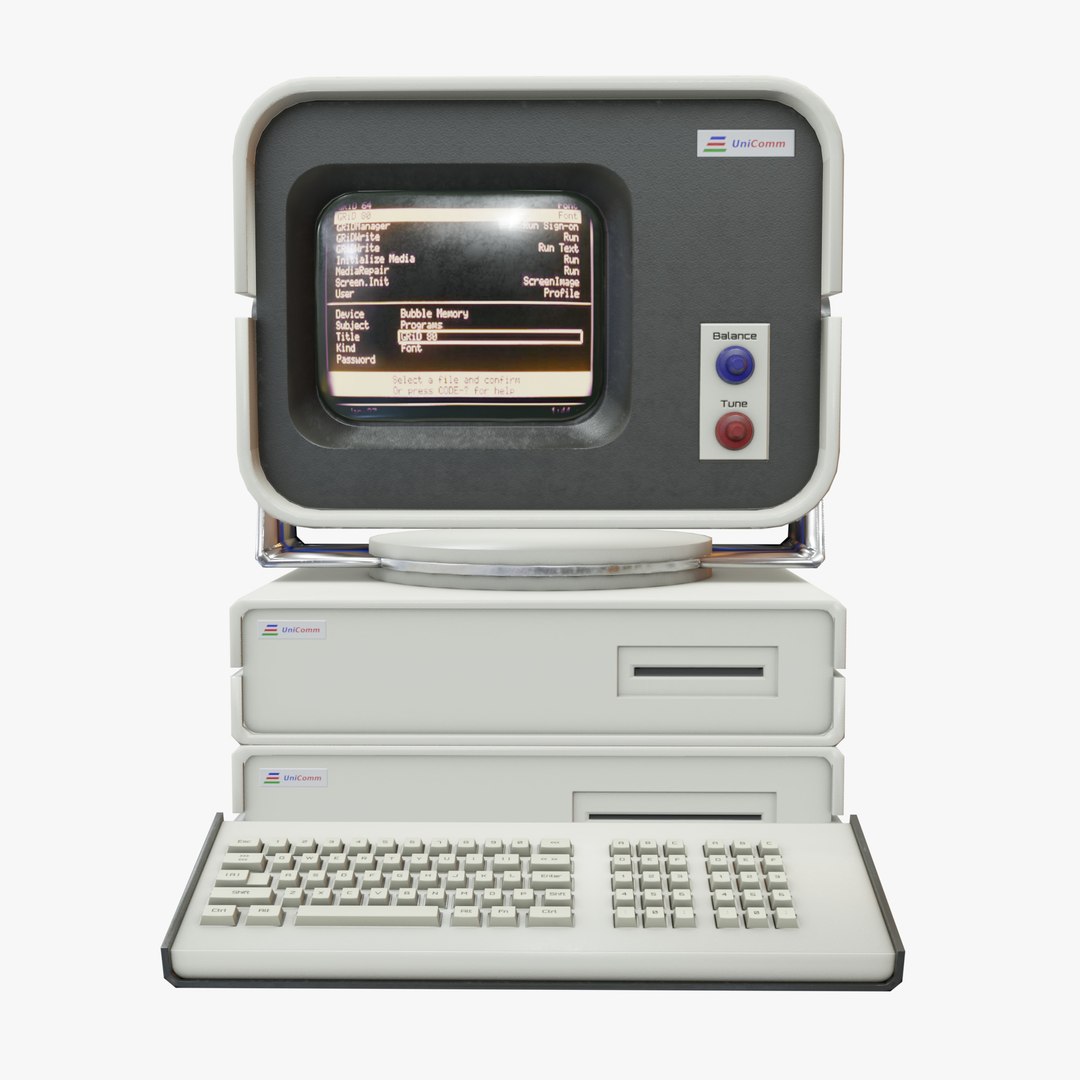 Retro computer 08 3D model - TurboSquid 1552516