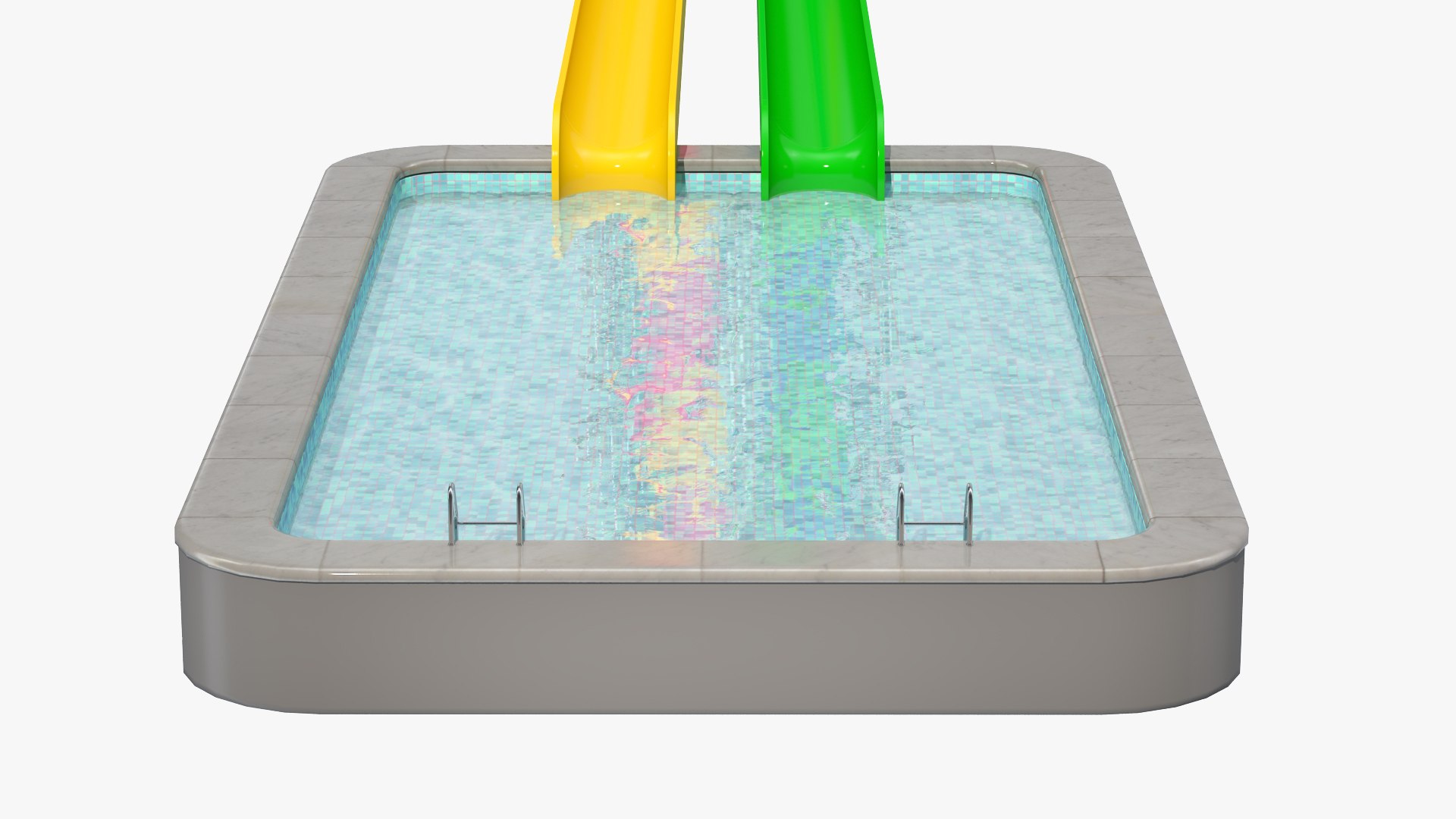 Freefall Water Slide Model - TurboSquid 1495615