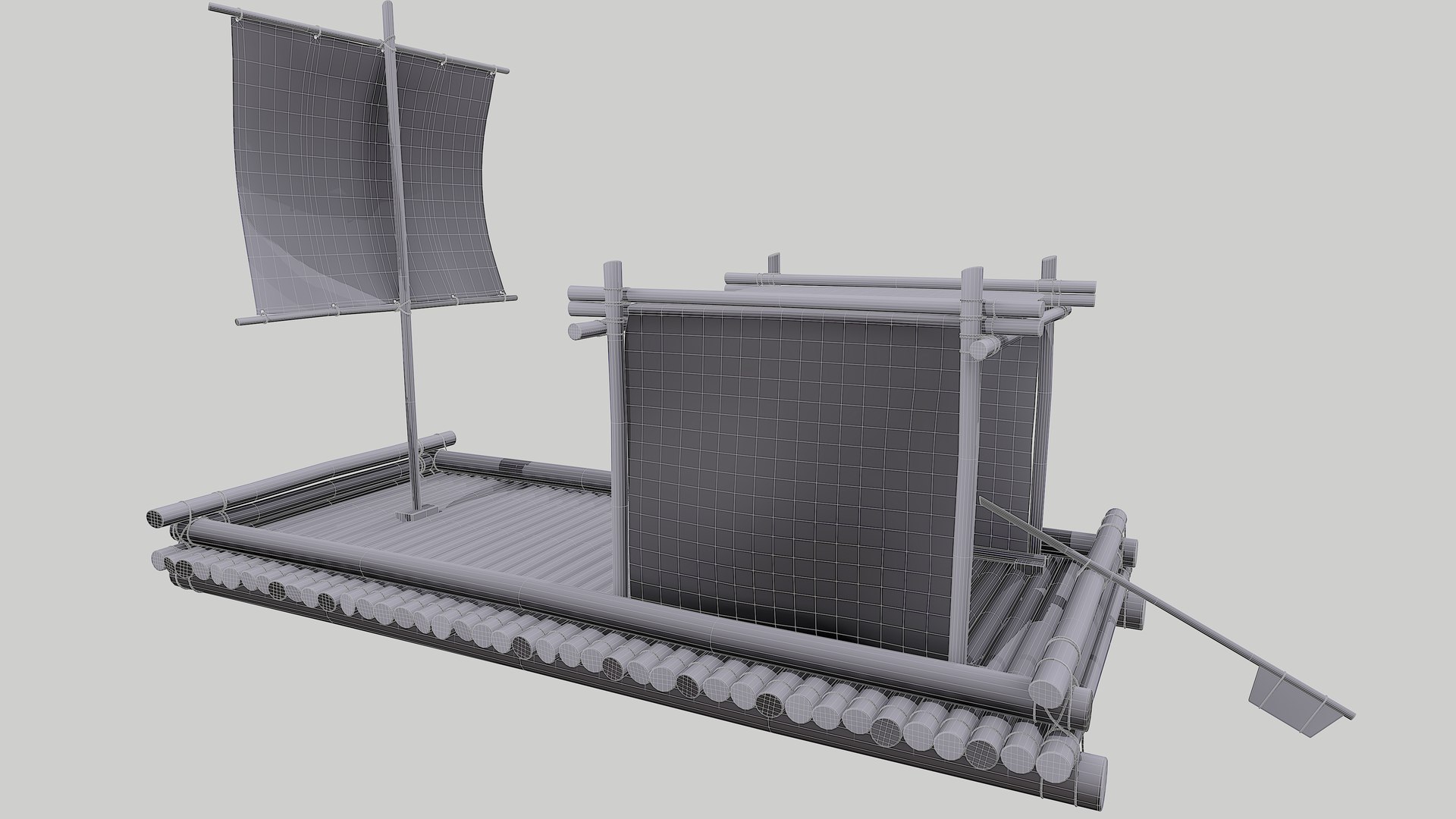 Wooden Raft V2 With Pbr 4K 8K 3D Model - TurboSquid 1729687