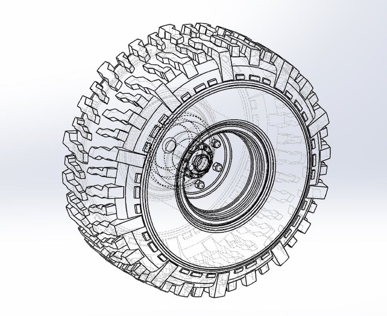 Diecast Wheel From Wheel Standing Mega Truck Scale 1 To 25 Model ...