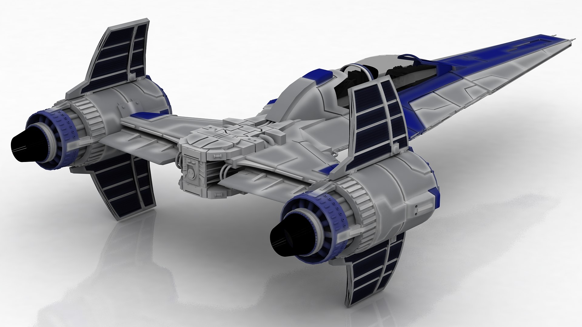 3D Rebelion Spacecraft Spaceship T-65 - TurboSquid 1619591