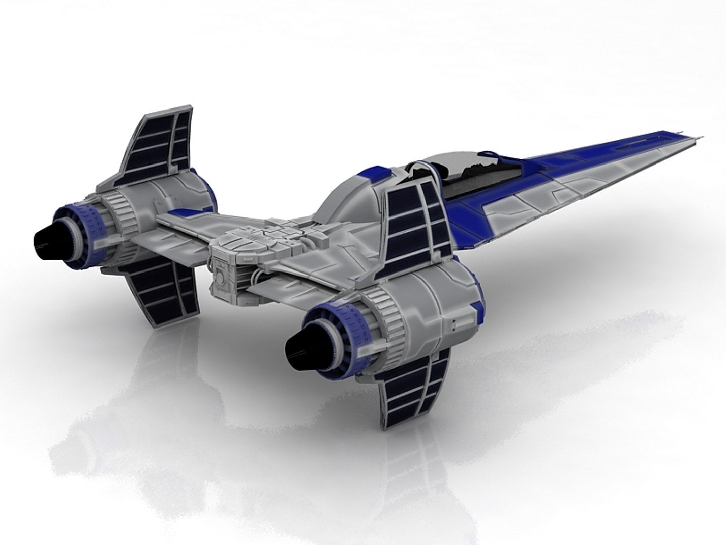 3D Rebelion Spacecraft Spaceship T-65 - TurboSquid 1619591