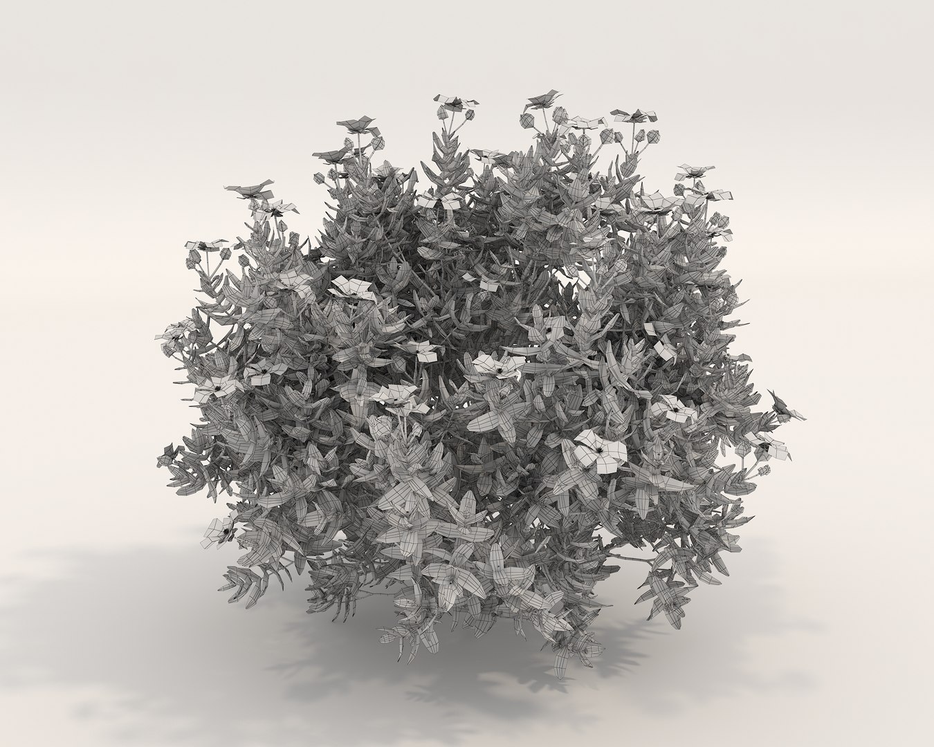 3D Realistic Shrub Bush Set 6 model - TurboSquid 2061662