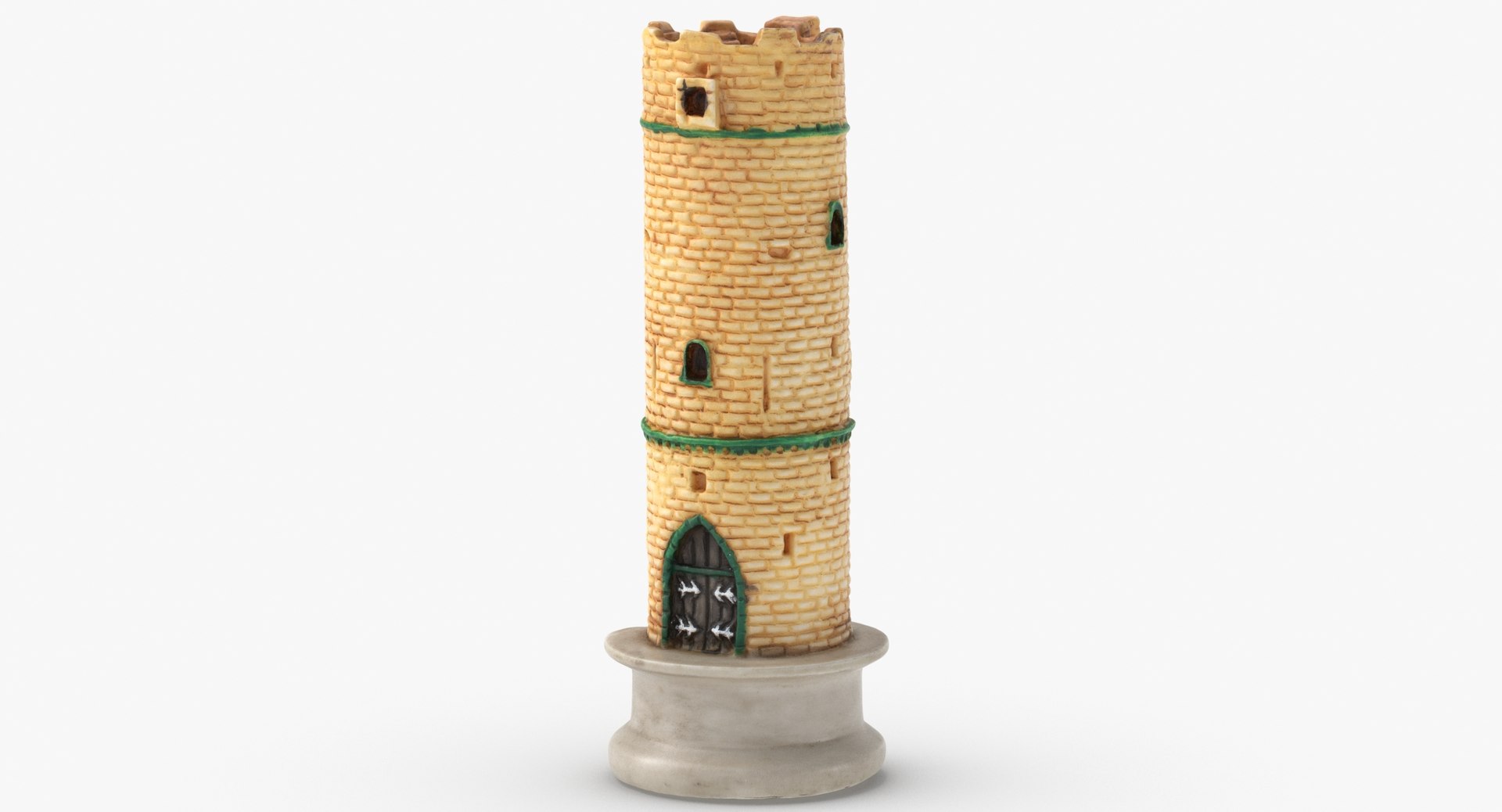 3D Chess Piece Rook White - TurboSquid 1437300