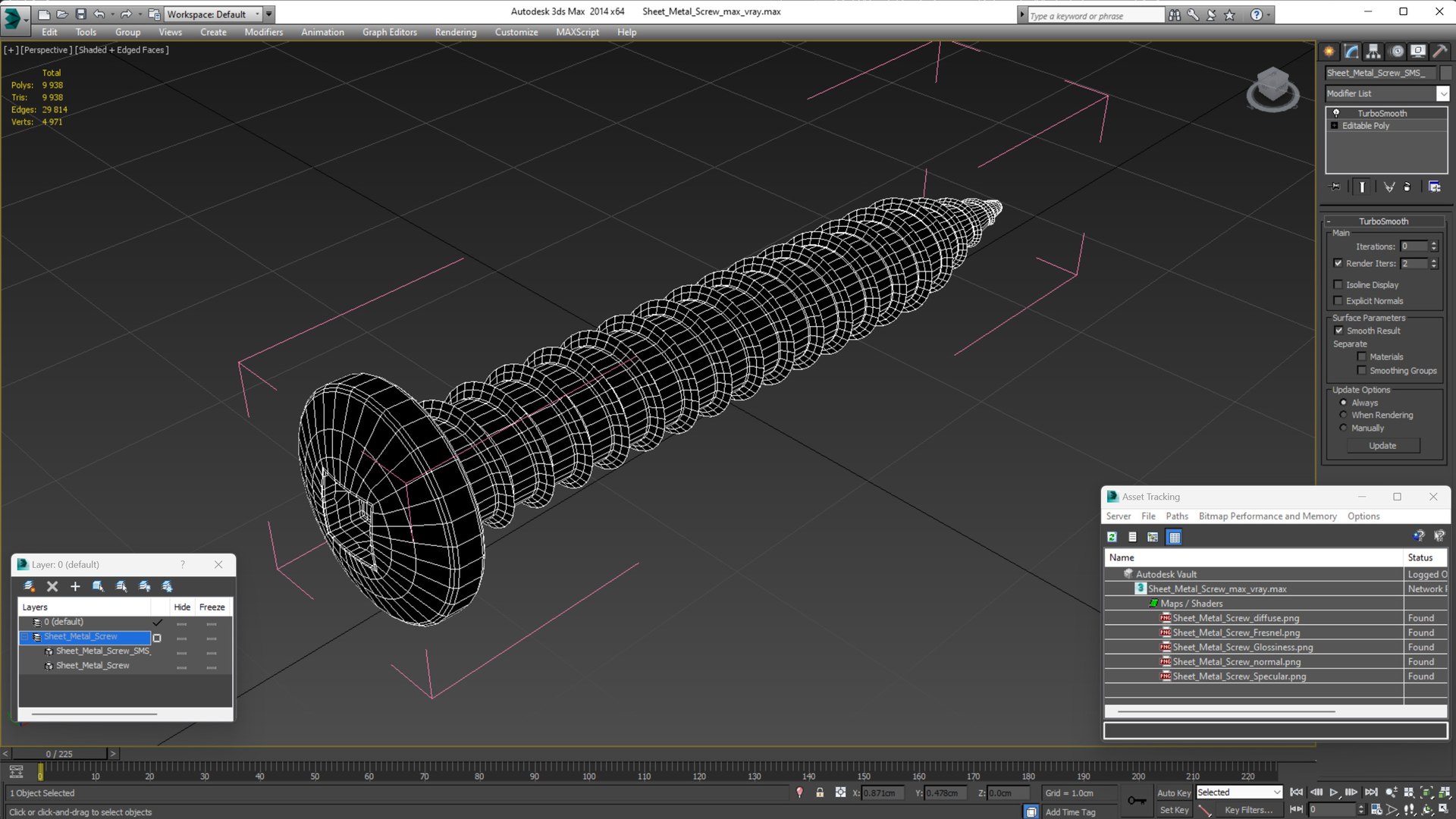 Sheet Metal Screw 3D Model - TurboSquid 2240491