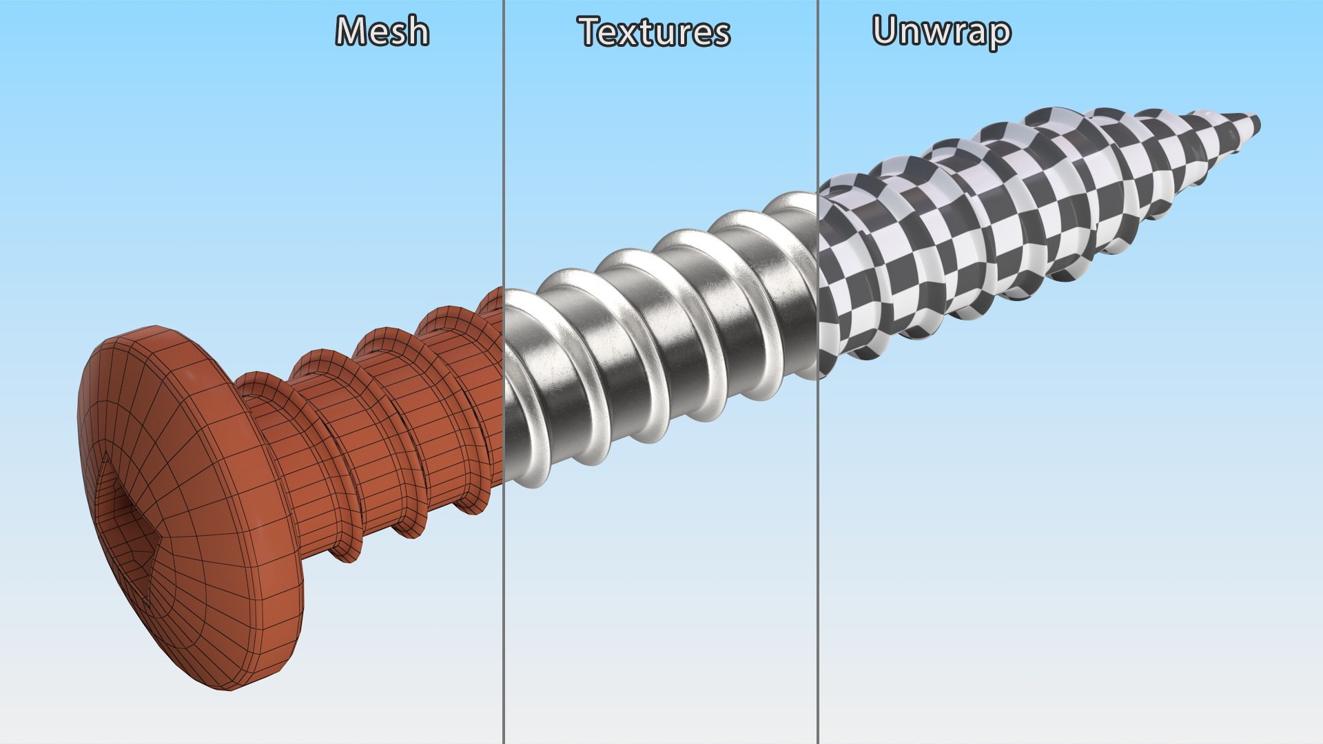 Sheet Metal Screw 3D Model - TurboSquid 2240491