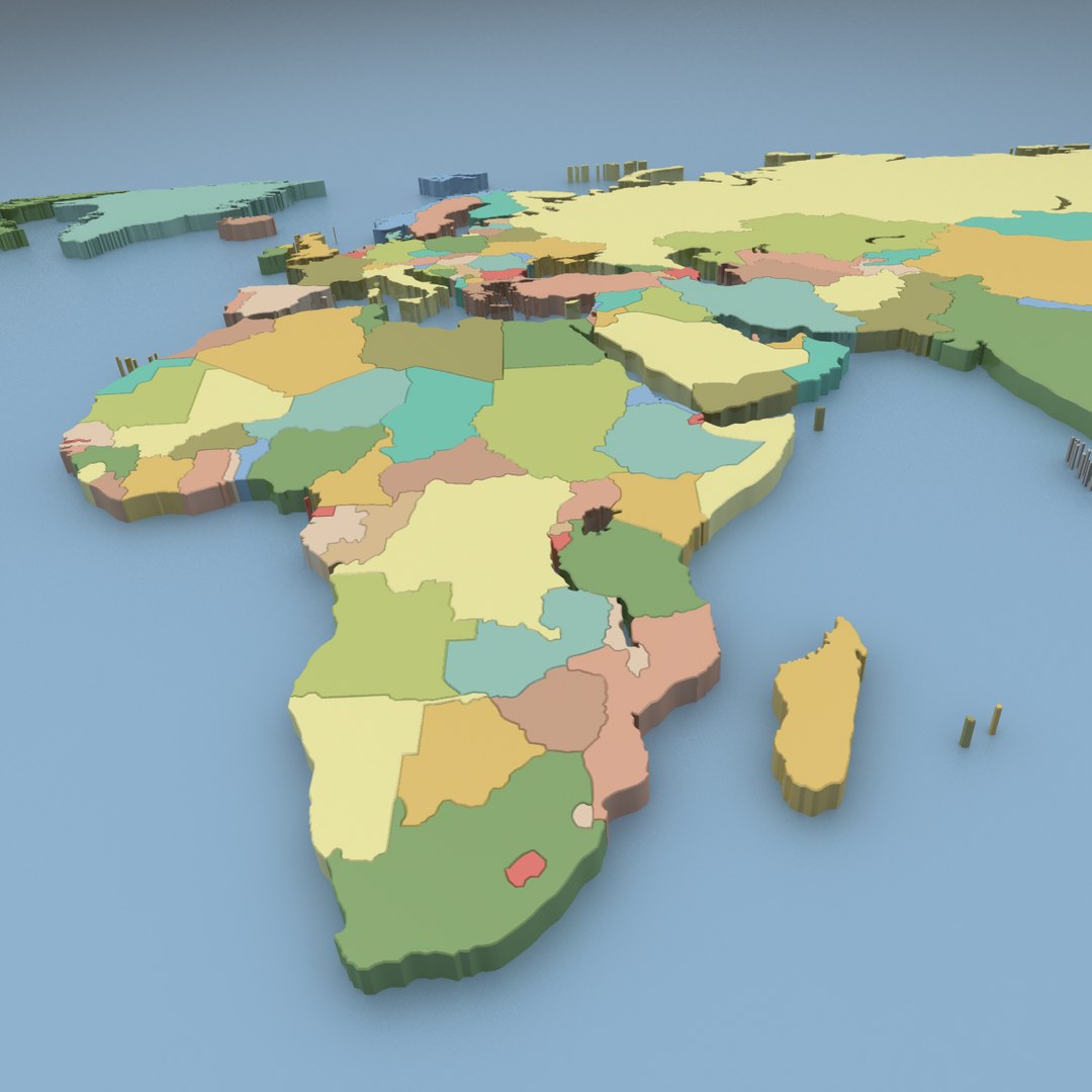 3d model version world globe