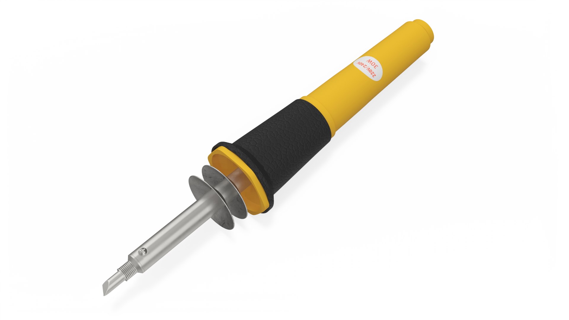 Wood And Leather Pyrography Pen Yellow 3D - TurboSquid 2156950