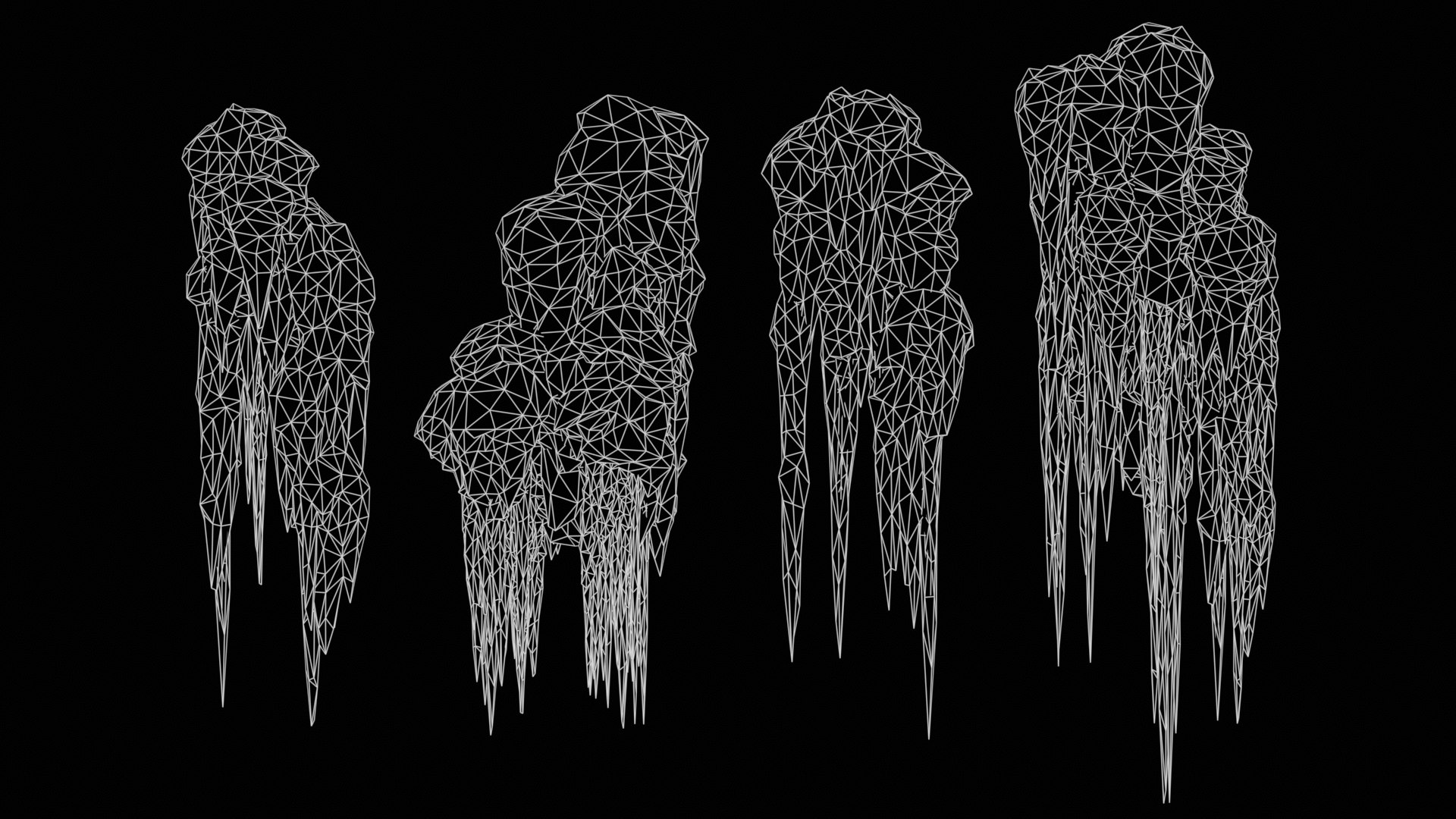27 Low Poly Cave Stalactites - 250208 3D - TurboSquid 2351099