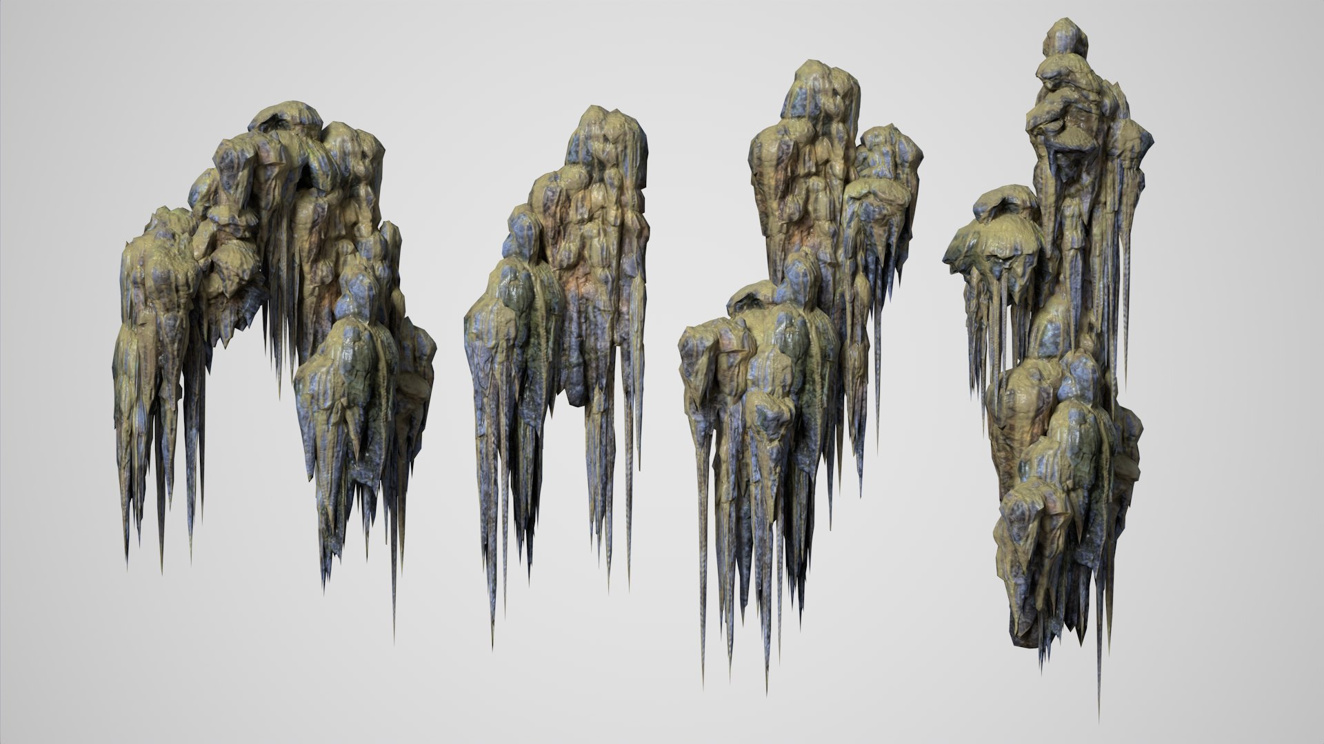 27 Low Poly Cave Stalactites - 250208 3D - TurboSquid 2351099