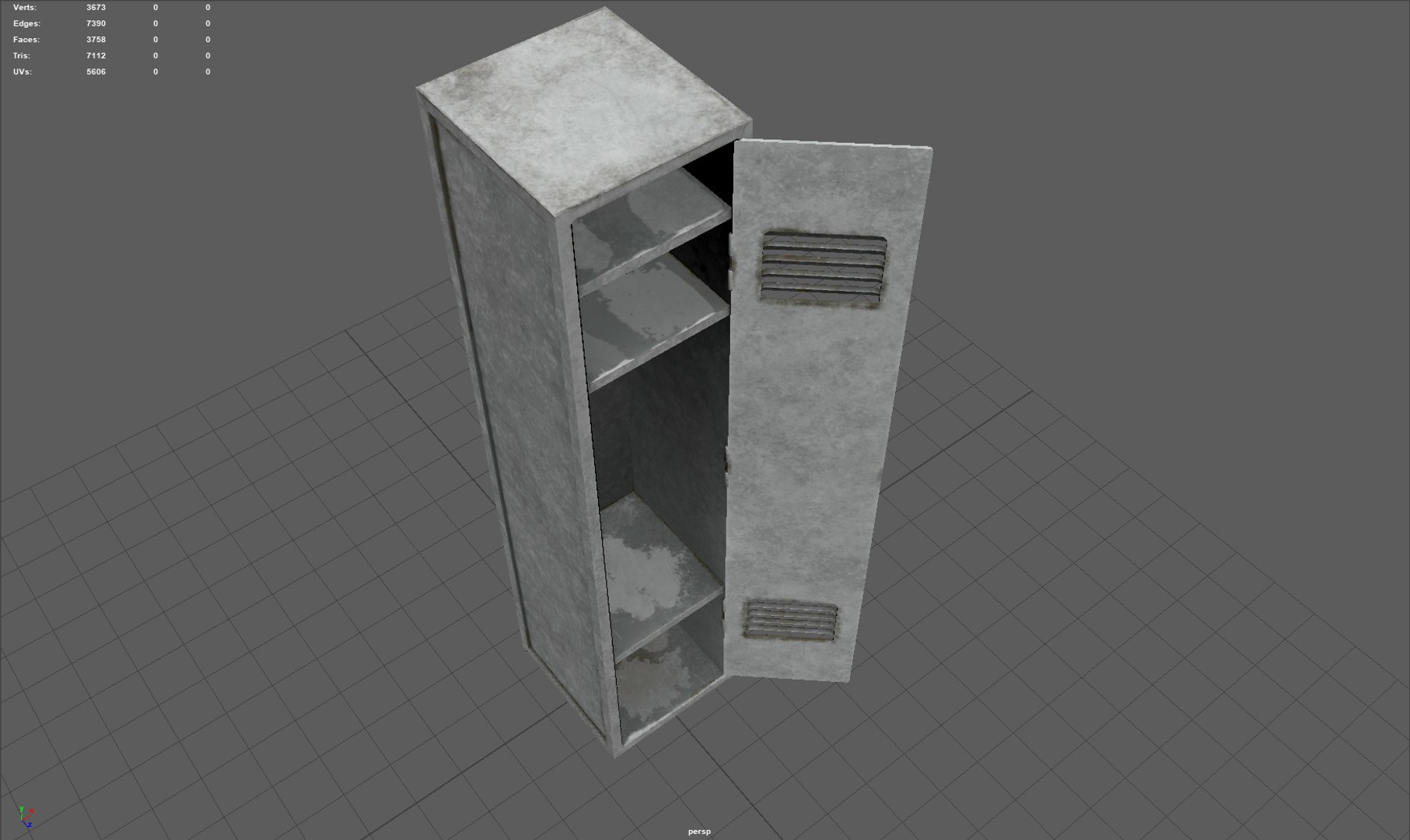 METAL LOCKER 3D Model - TurboSquid 1724723