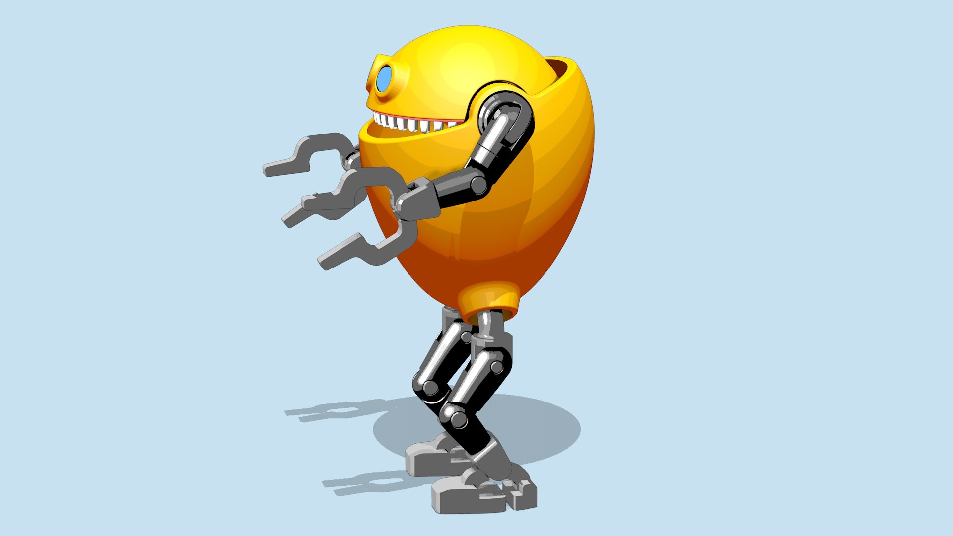 Robot - Eggbot 3D Model - TurboSquid 1911397