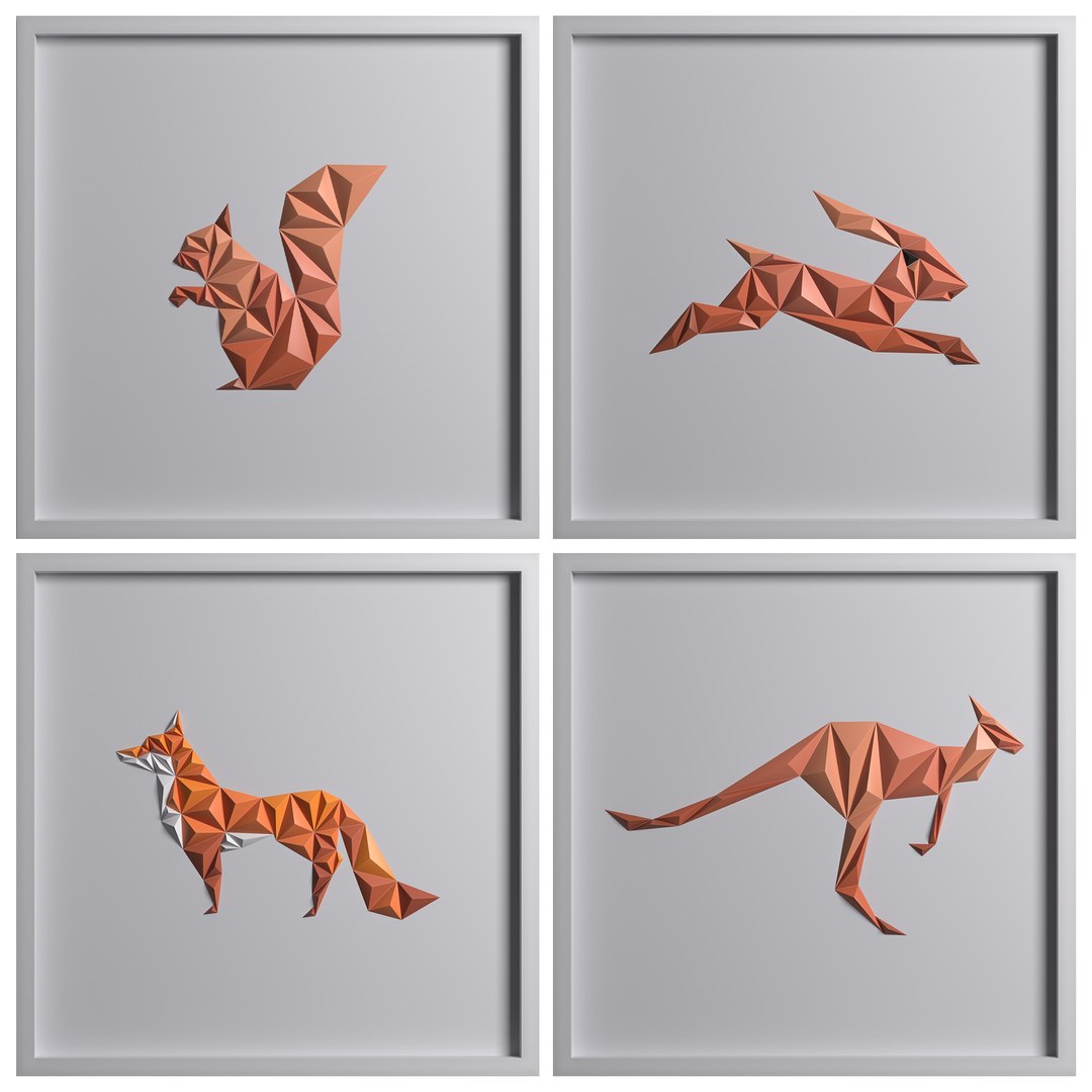 3D Paper ArtWork 12 - TurboSquid 2004711