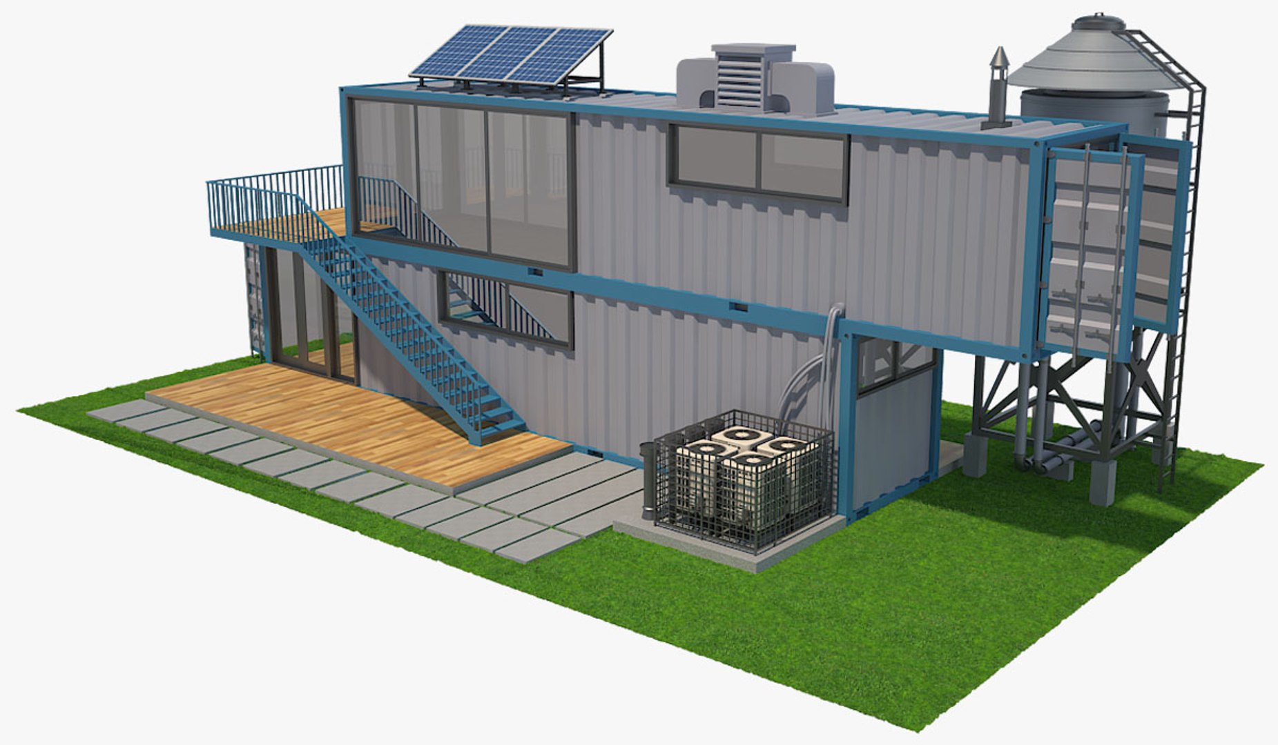 House container 3D model - TurboSquid 1161724