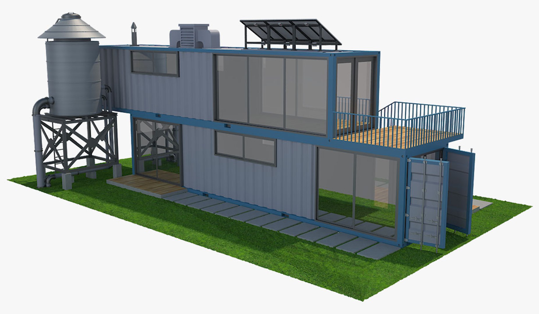 House container 3D model - TurboSquid 1161724