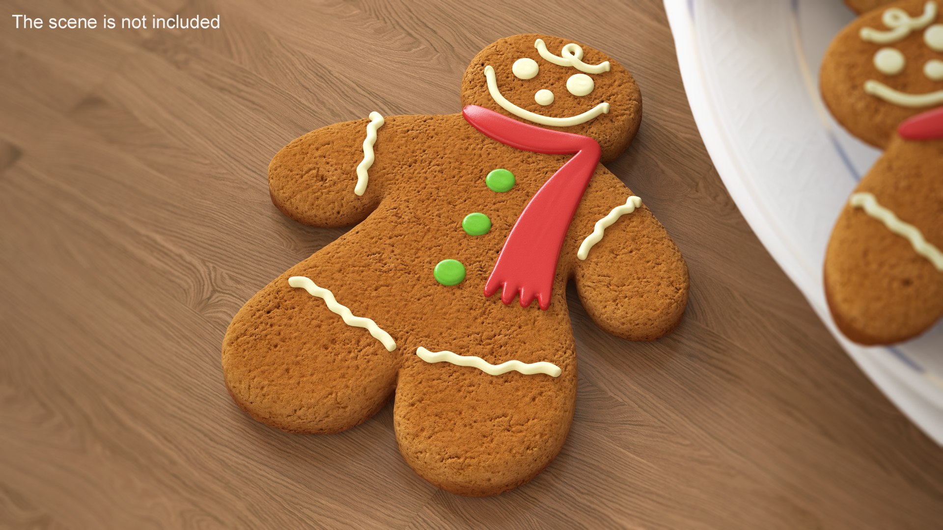 Gingerbread Men Cookie Model - TurboSquid 2144501