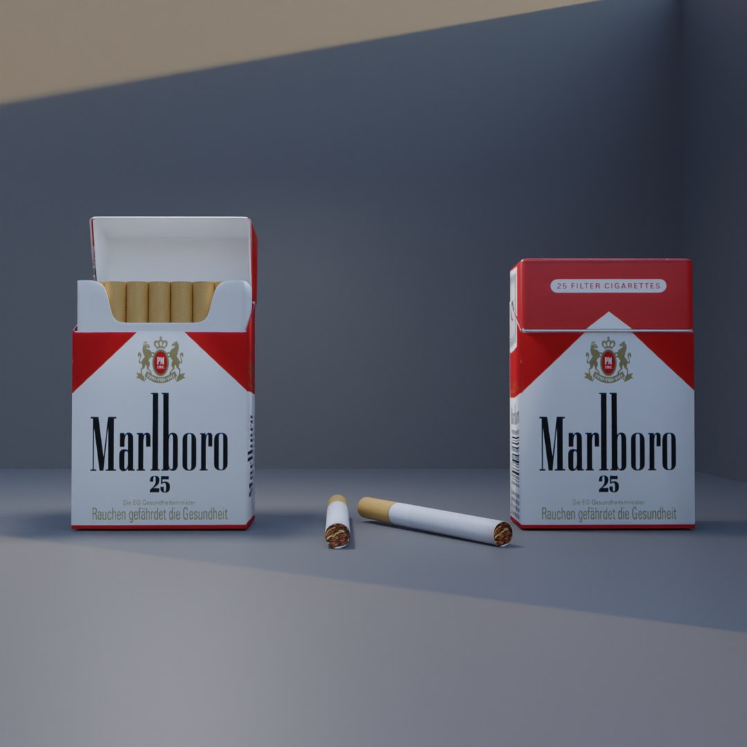 Cigarette Pack 3D Model - TurboSquid 1962927