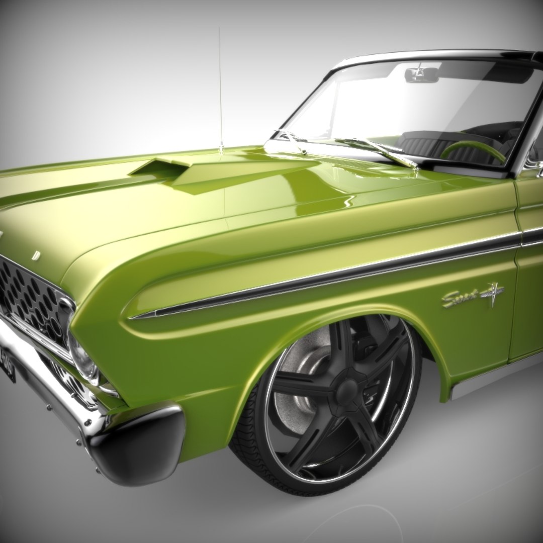 Lowrider Automobile Vehicle 3d Model