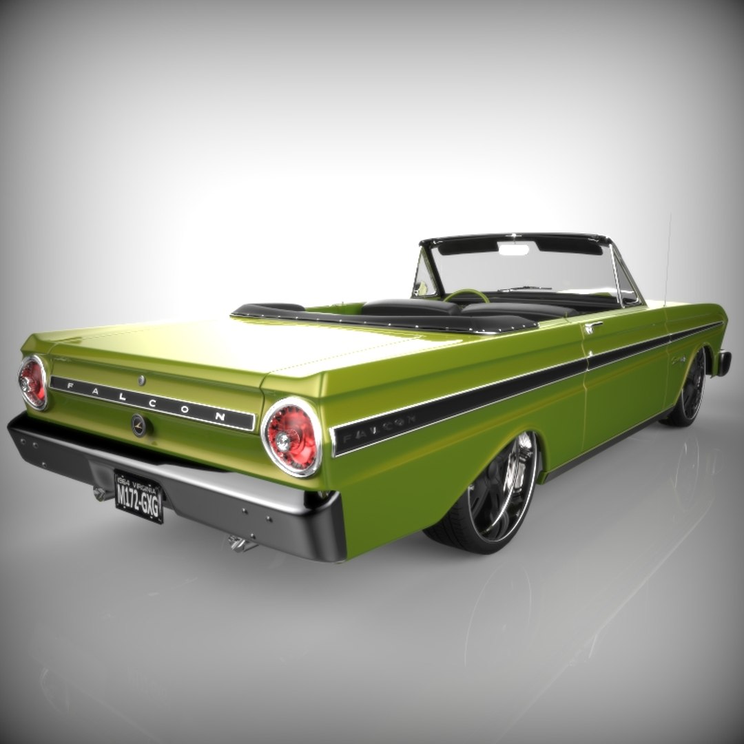 Lowrider Automobile Vehicle 3d Model