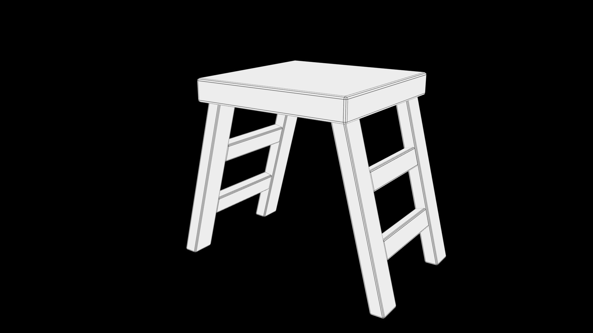 Table Stool 3D Model - TurboSquid 1852967