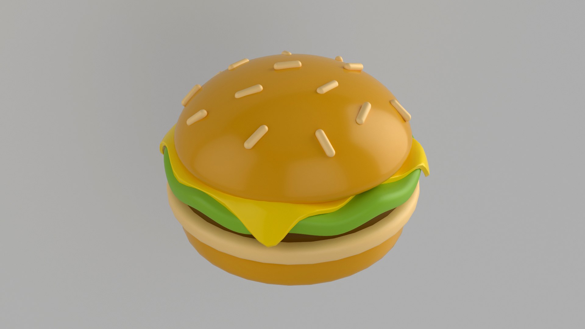 3D BURGER CARTOON LOW Model - TurboSquid 1791202