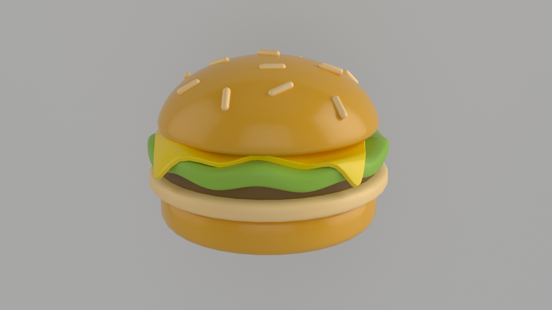 3D BURGER CARTOON LOW Model - TurboSquid 1791202