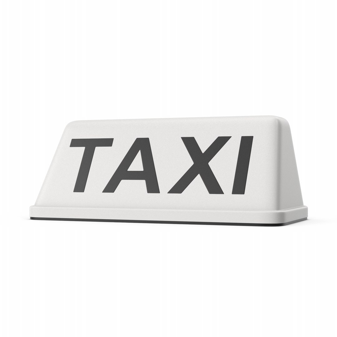 3D Taxi Cab Rooftop Lamp Model - TurboSquid 2197779