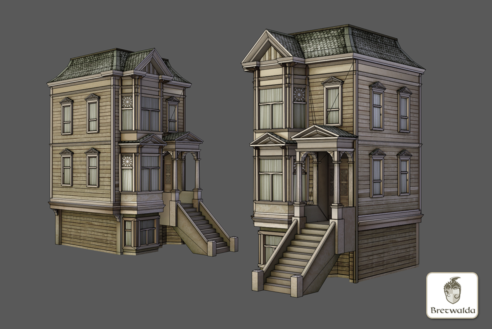 free building 3d model