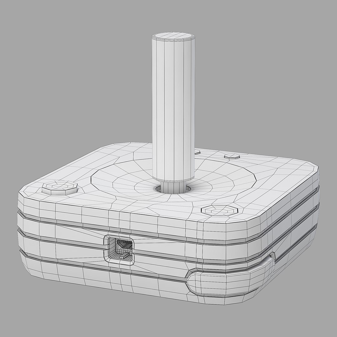 Atari VCS Joystick 3D Model - TurboSquid 2406744