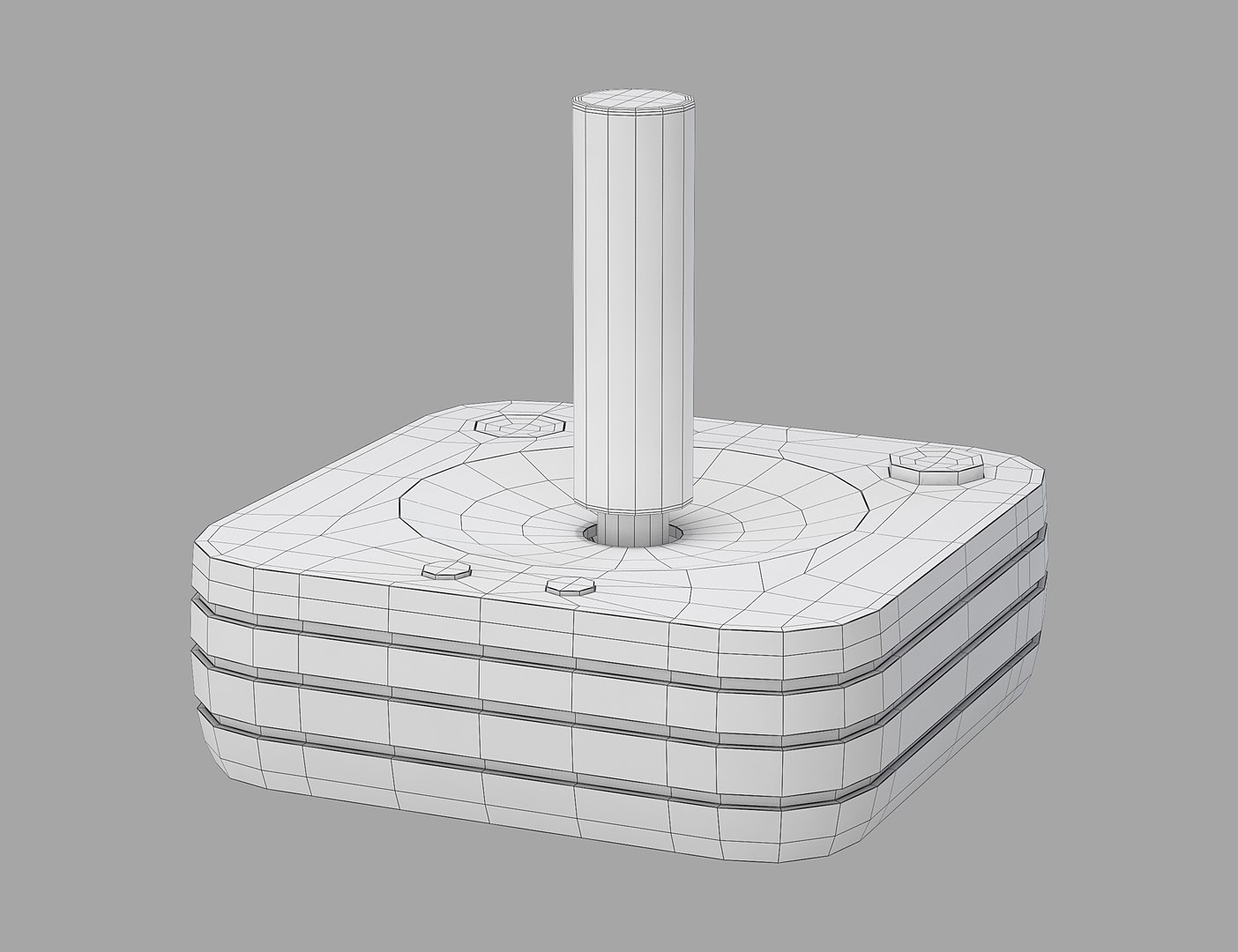 Atari VCS Joystick 3D Model - TurboSquid 2406744