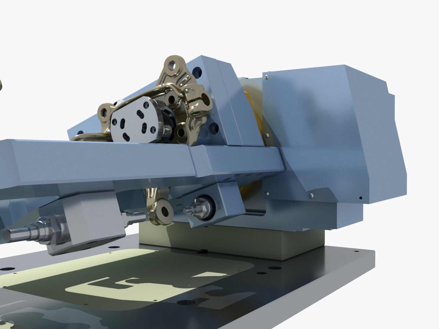 3D Industrial Equipment 51 - Four Axis Machining Fixture For Automotive ...