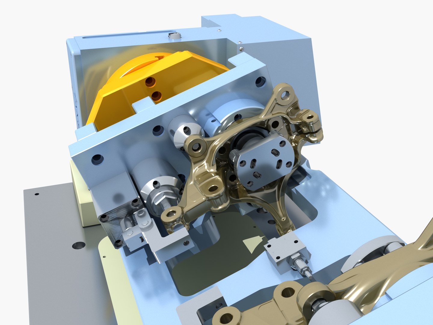 3D Industrial Equipment 51 - Four Axis Machining Fixture For Automotive ...