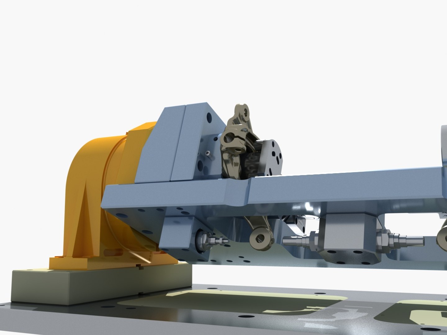 3D Industrial Equipment 51 - Four Axis Machining Fixture For Automotive ...