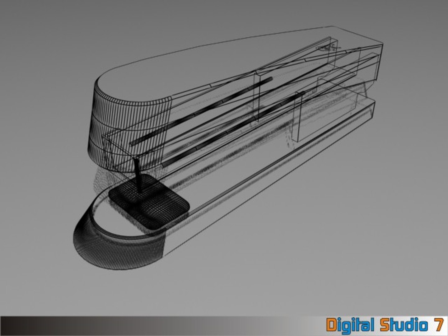 3d model stapler workplace