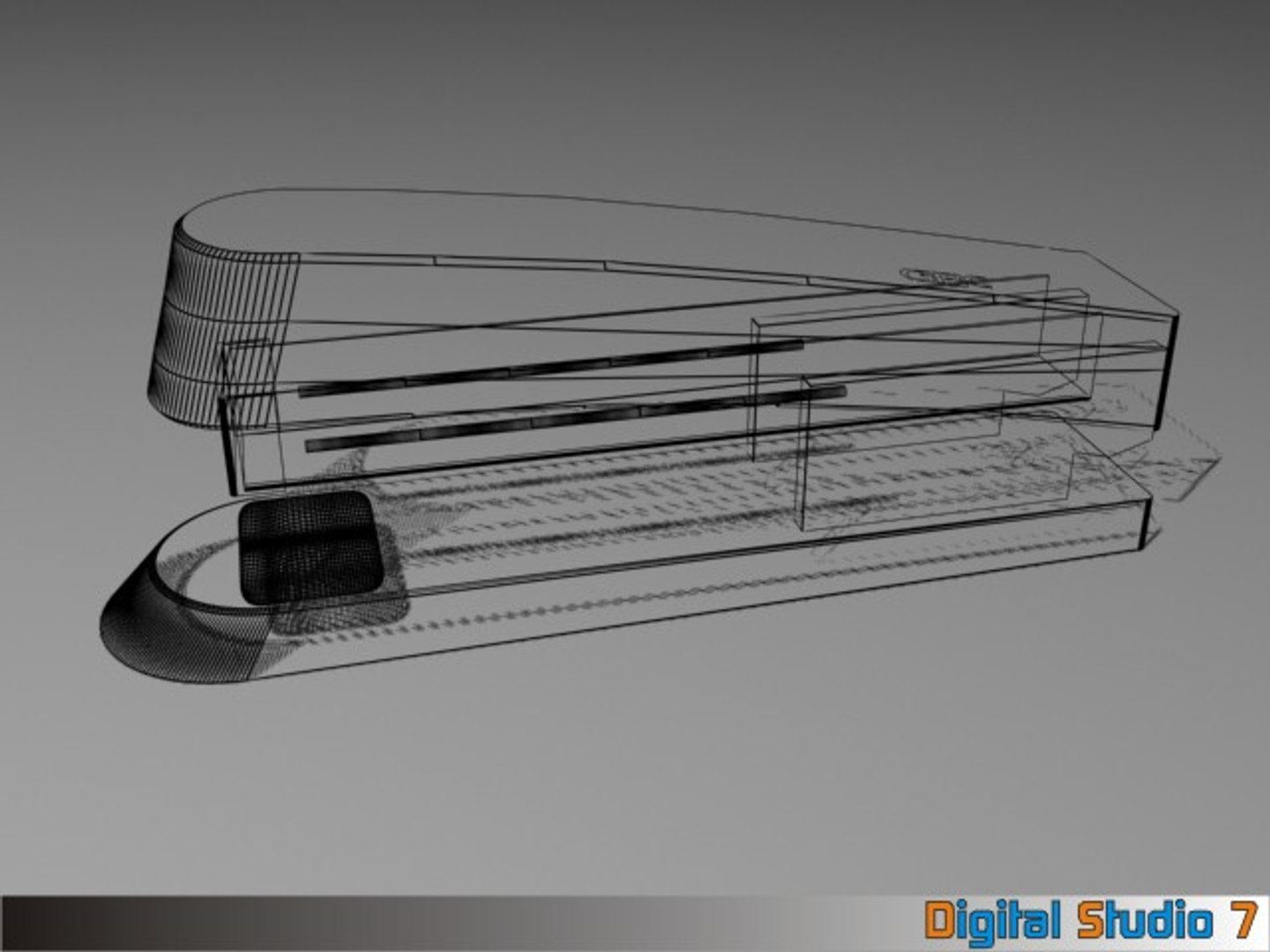 3d model stapler workplace