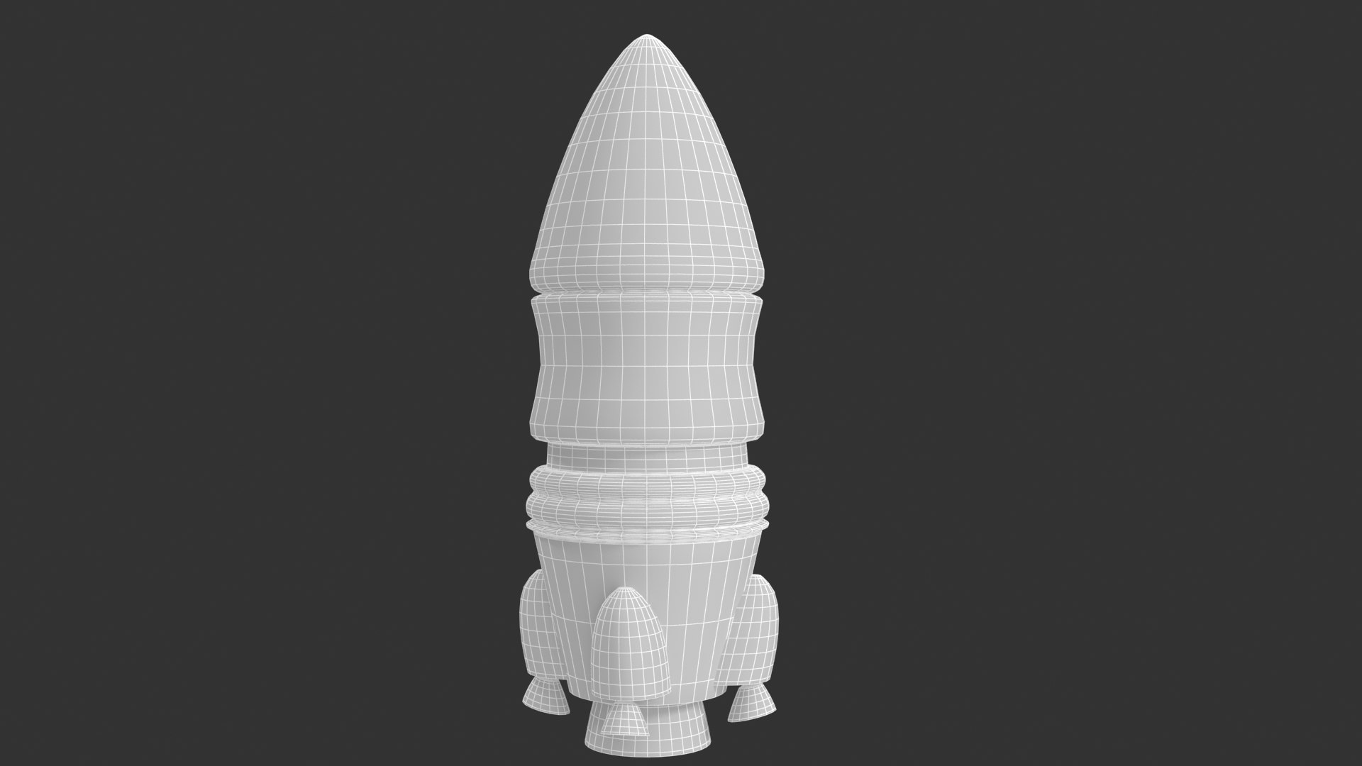 3D Toon Rocket Model - TurboSquid 1676460
