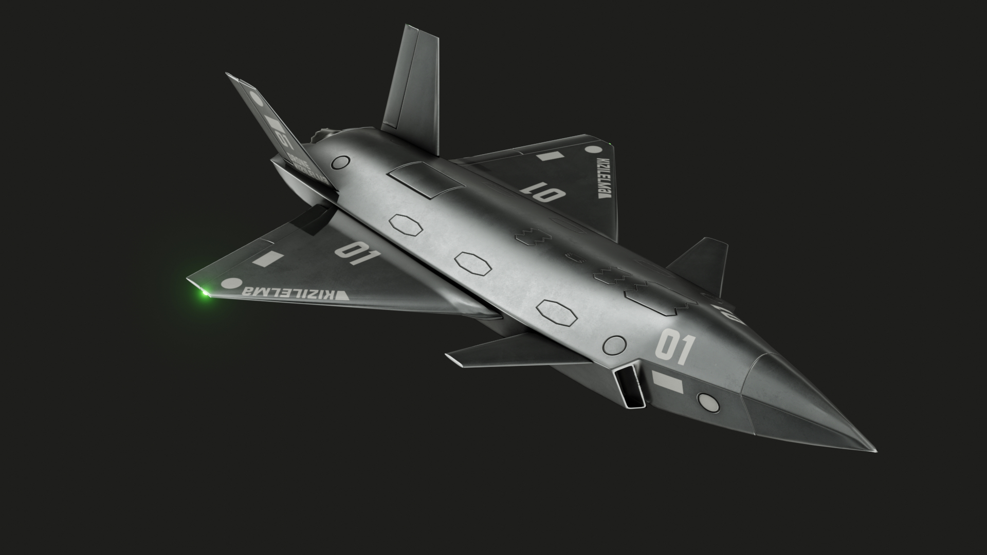 Rigged Sci-Fi Aircraft Drone 3D Model - TurboSquid 1970169