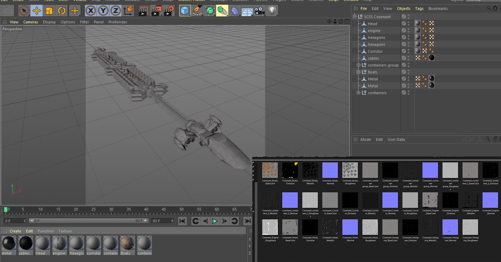 USCSS Covenant 3D Model - TurboSquid 1951255