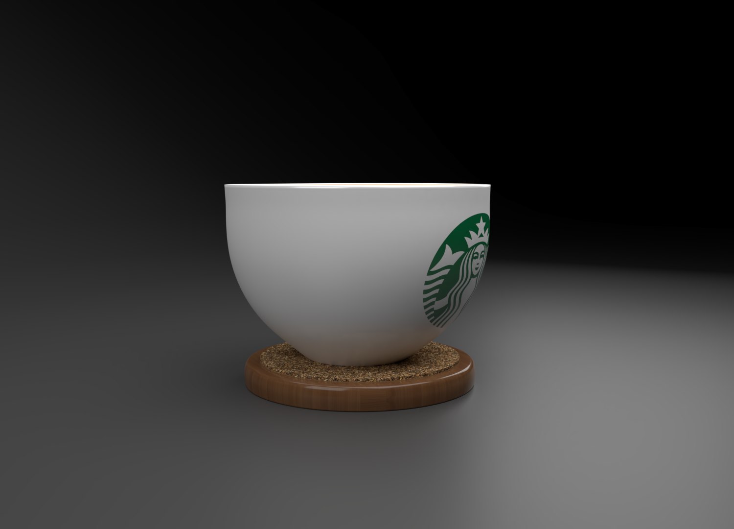 3D Starbucks Cup Wood Coaster - TurboSquid 1421734