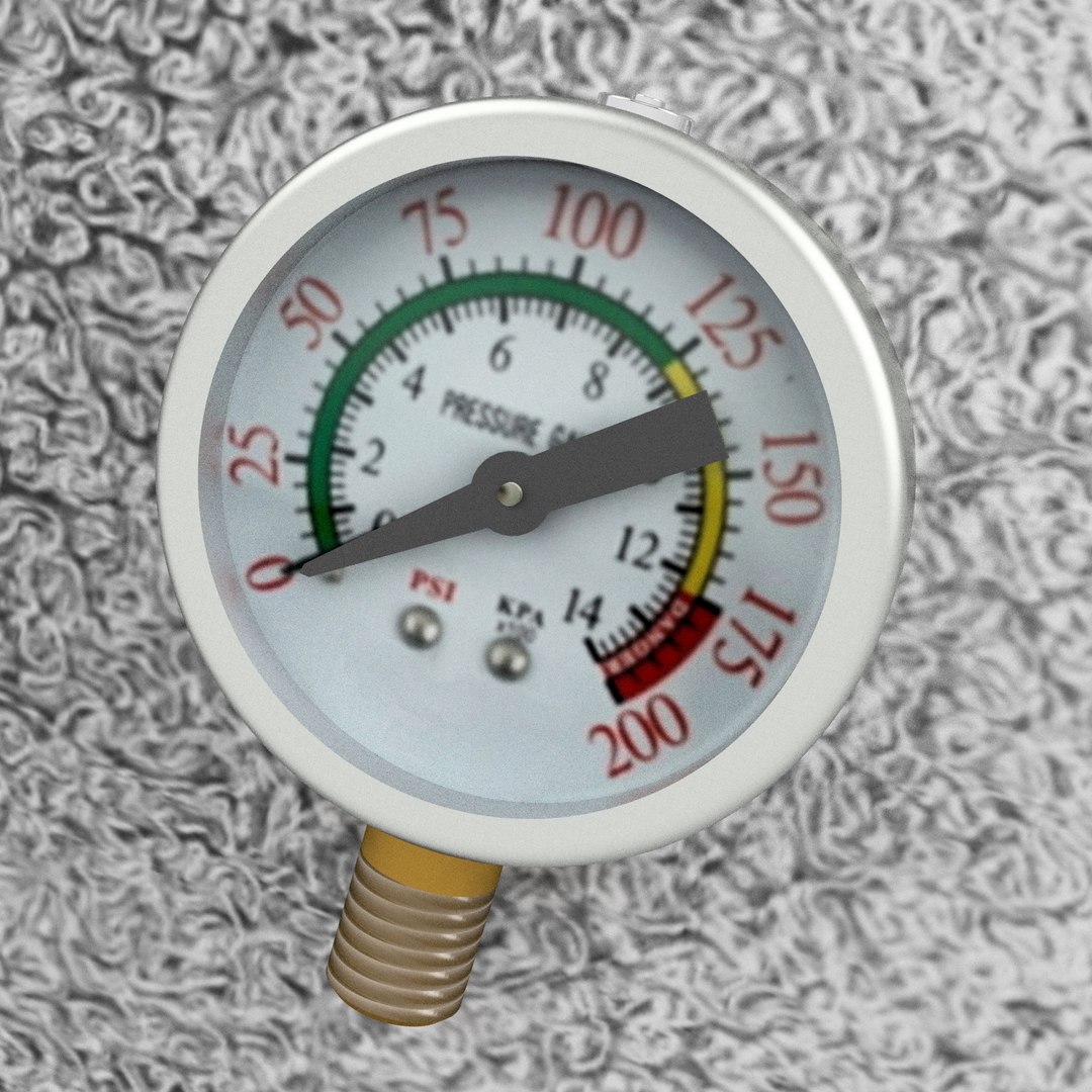 3D Pressure Dial 4K Model - TurboSquid 2276618