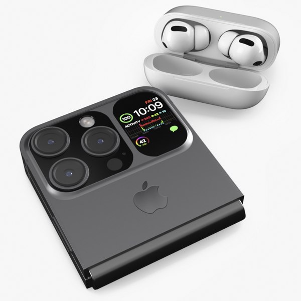 3D модель Apple iPhone Flip с AirPods - TurboSquid 2318874