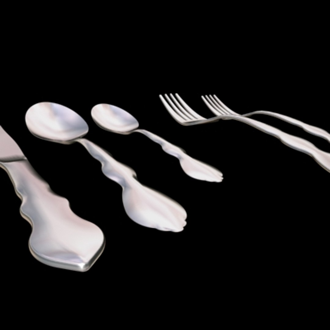 Knife Forks Spoons 3d Model